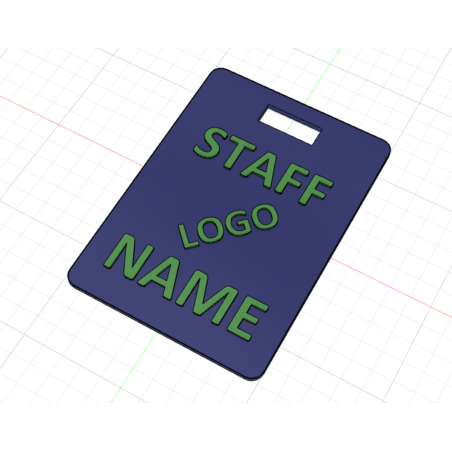 Staff Tag 3D