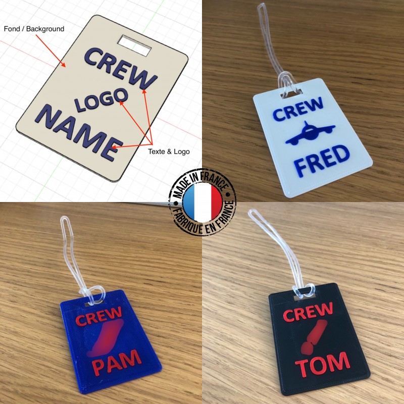 Crew Tag 3D - Blue