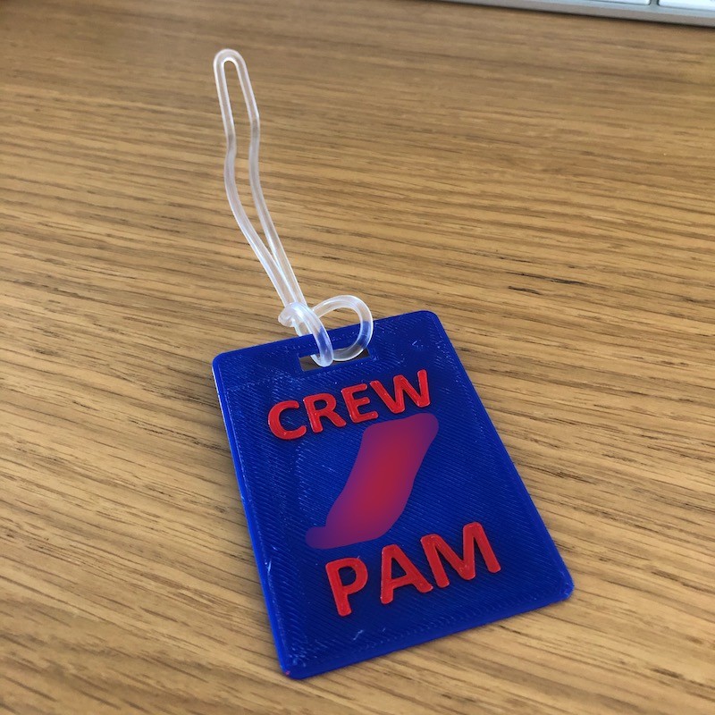 Crew Tag 3D - Bleu